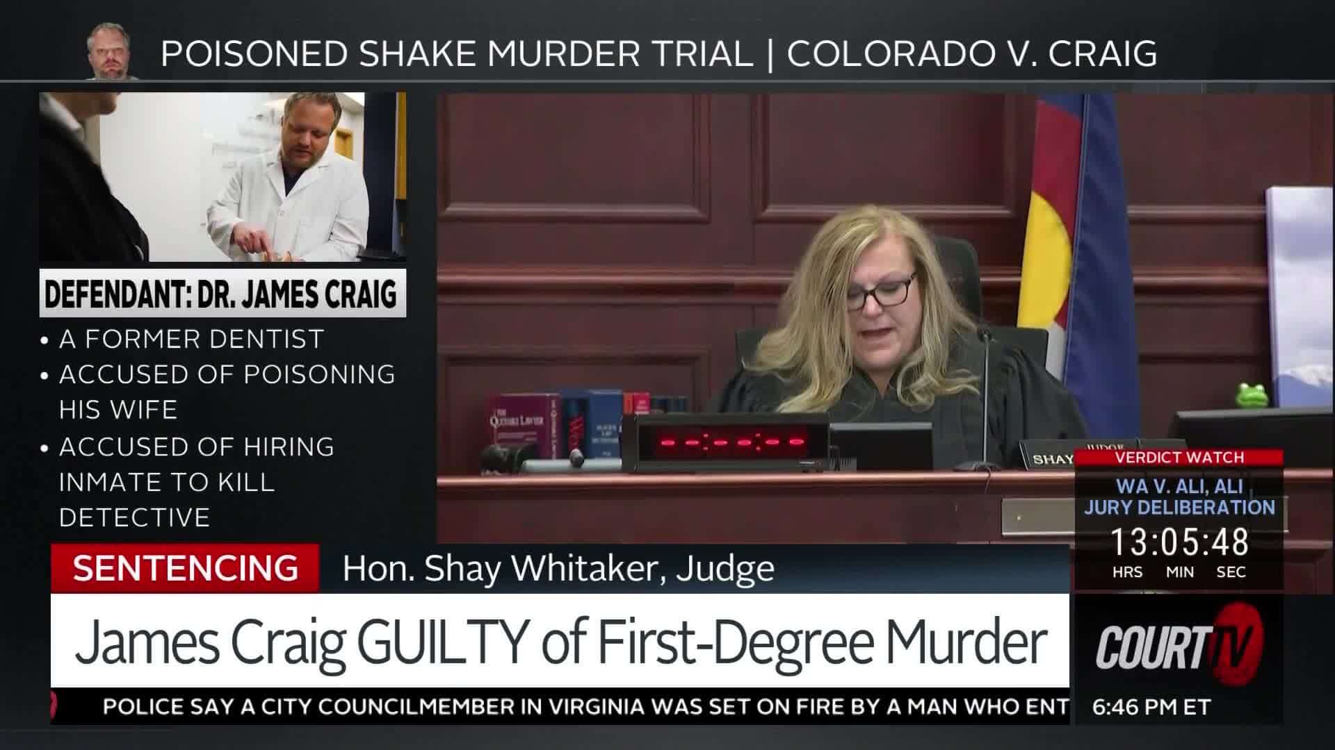 Judge Scolds Dentist James Craig as She Sentences Him for Wife’s Murder ...