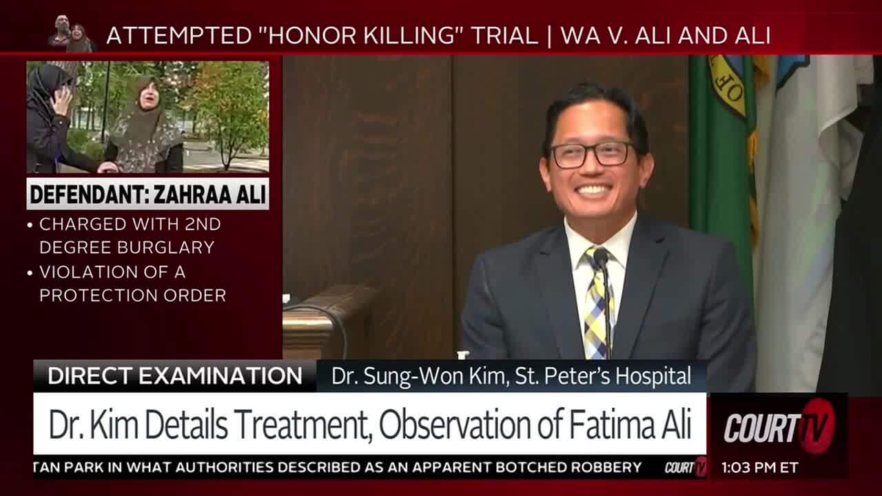 Doctor: Air in Fatima Ali's Neck Could Be From Strangulation | Court TV ...