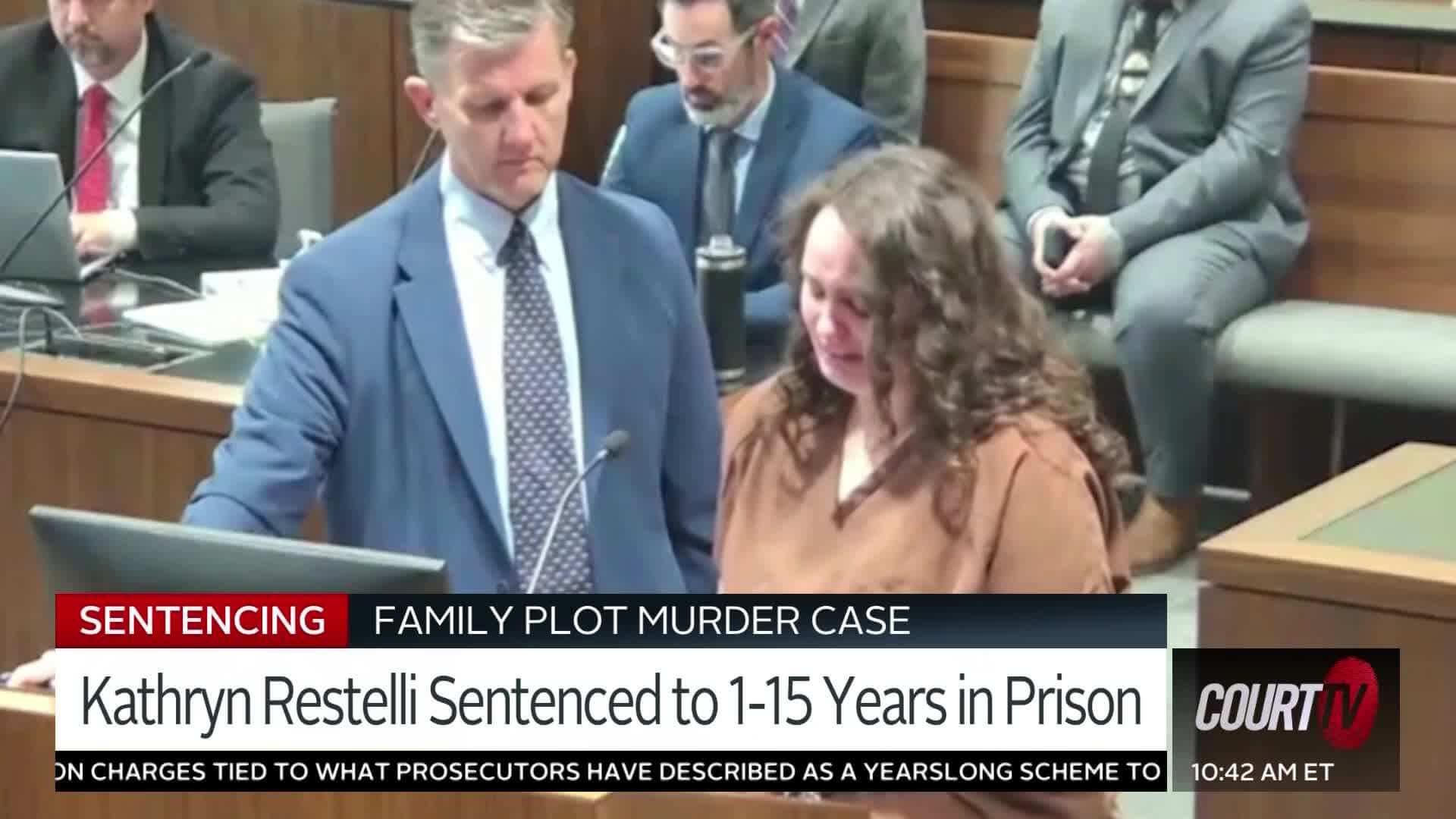 Kathryn Restelli Sentenced in Family Plot Murder Case | Court TV Video