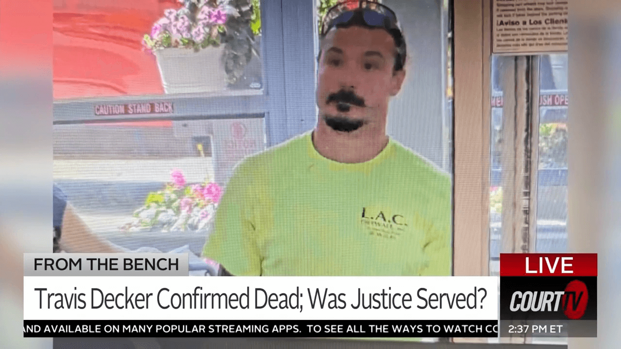 Judge Ashley: Travis Decker is Dead, But Was Justice Served? | Court TV ...