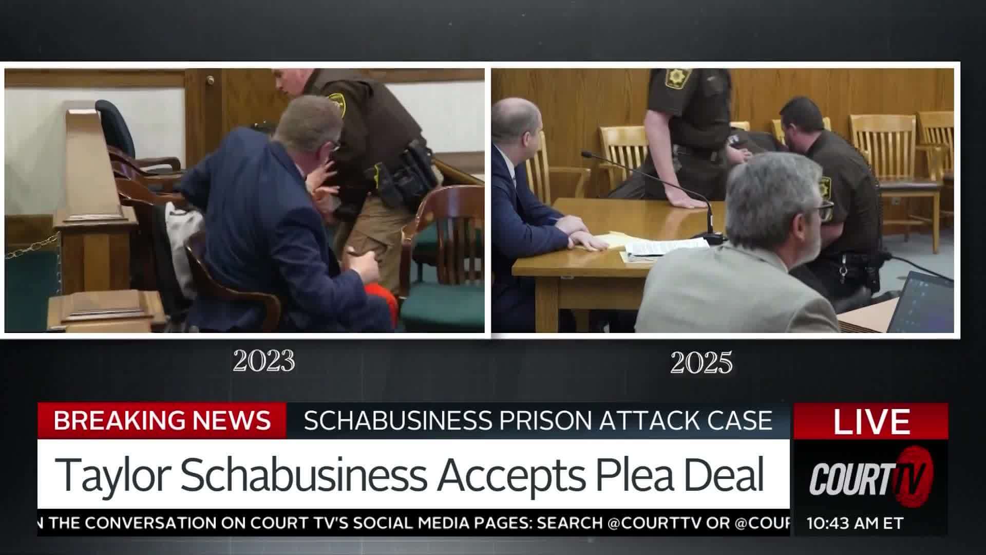 Taylor Schabusiness Pleads No Contest In Prison Attack Case | Court TV ...