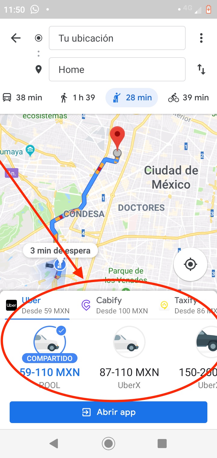 Con este truco de Google puedes ahorrar cuando usas Uber, Cabify o Taxify