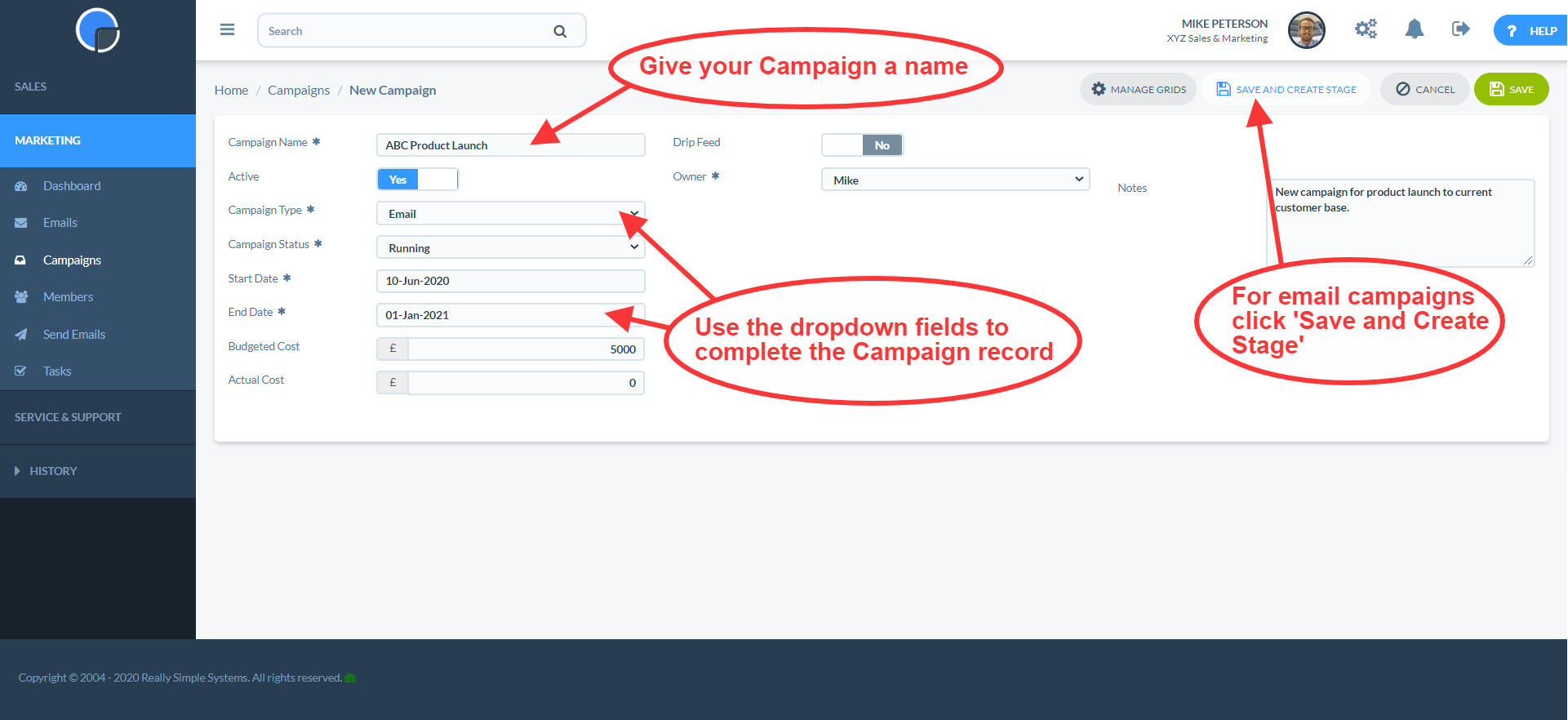 Add Campaign20 - Spotler CRM Support