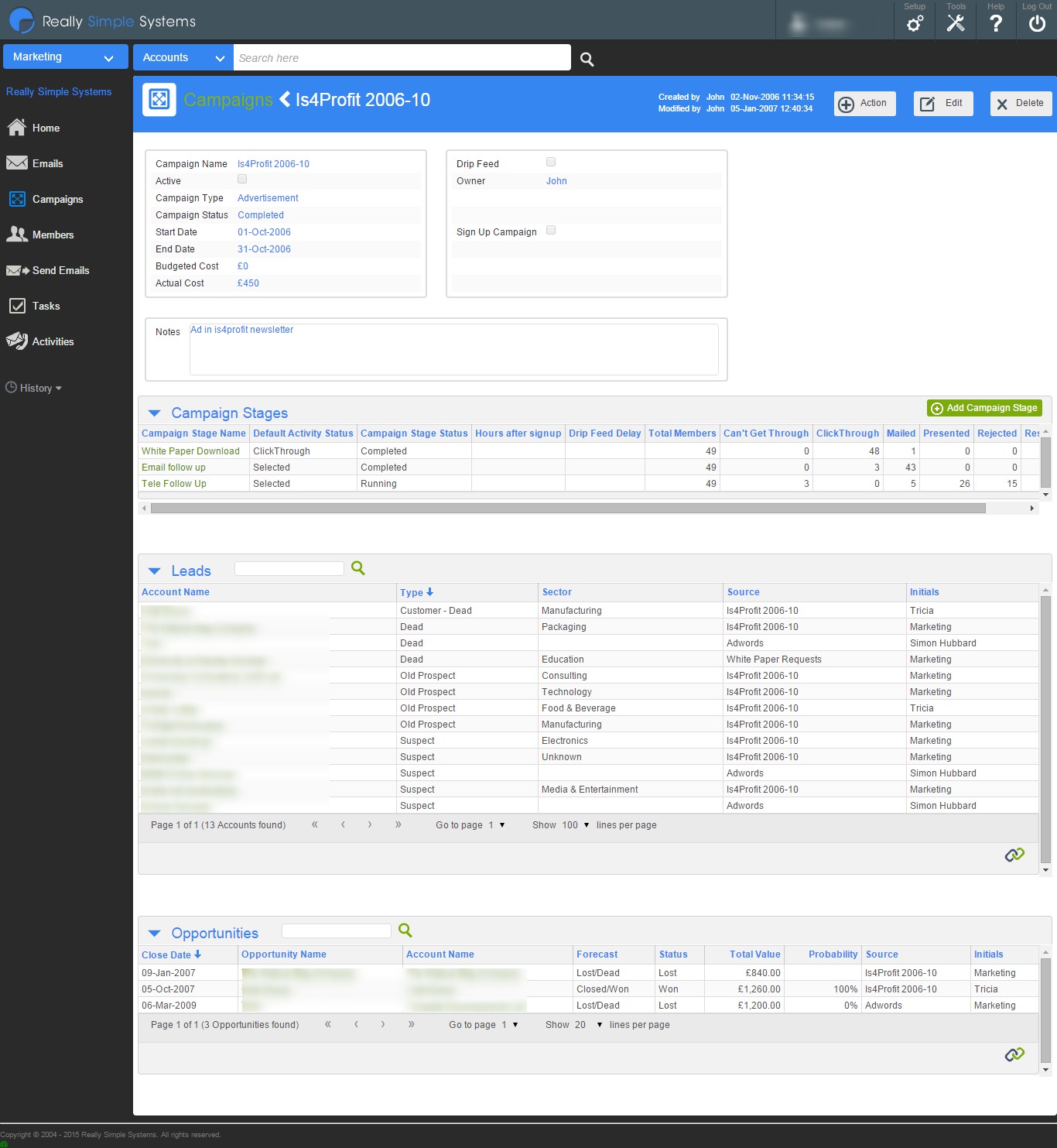 Campaign page - Spotler CRM Support Campaign page - Spotler CRM Support