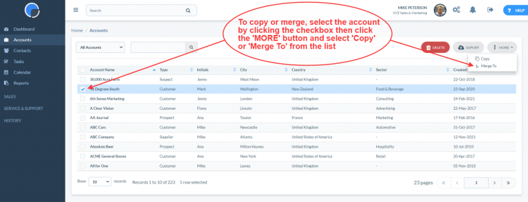 Adding and Editing CRM Accounts | Really Simple Systems CRM