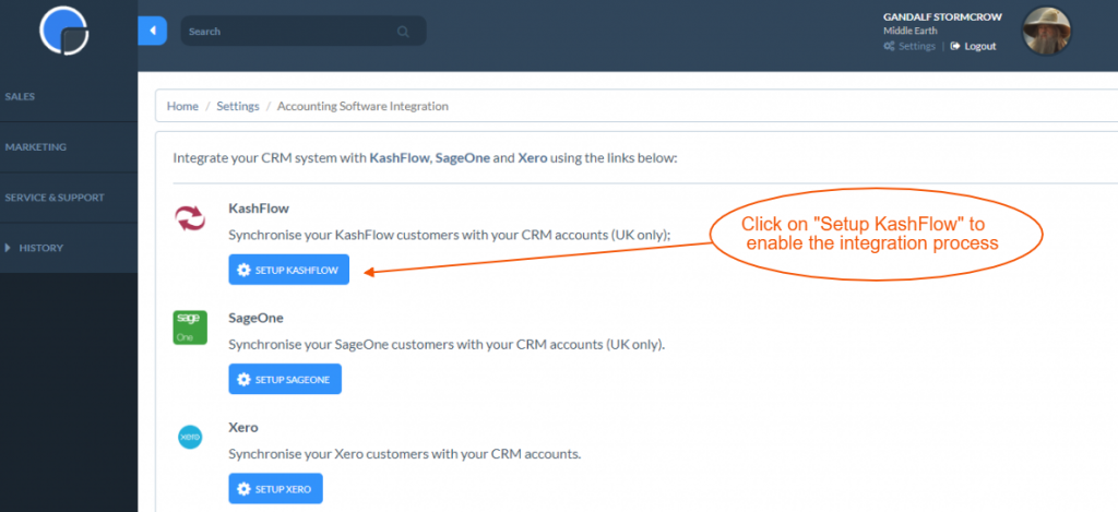 CRM KashFlow Integration | Integrating your CRM with KashFlow
