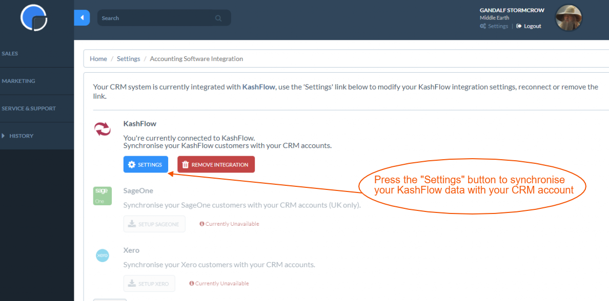 CRM KashFlow Integration | Integrating your CRM with KashFlow
