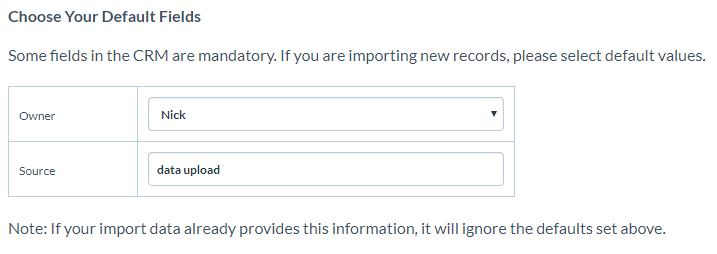 Set your default data fields - Spotler CRM Support