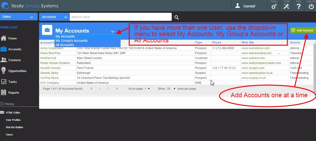 My Accounts - Spotler CRM Support My Accounts - Spotler CRM Support