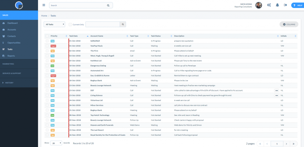 Managing Tasks in your CRM system | SpotlerCRM