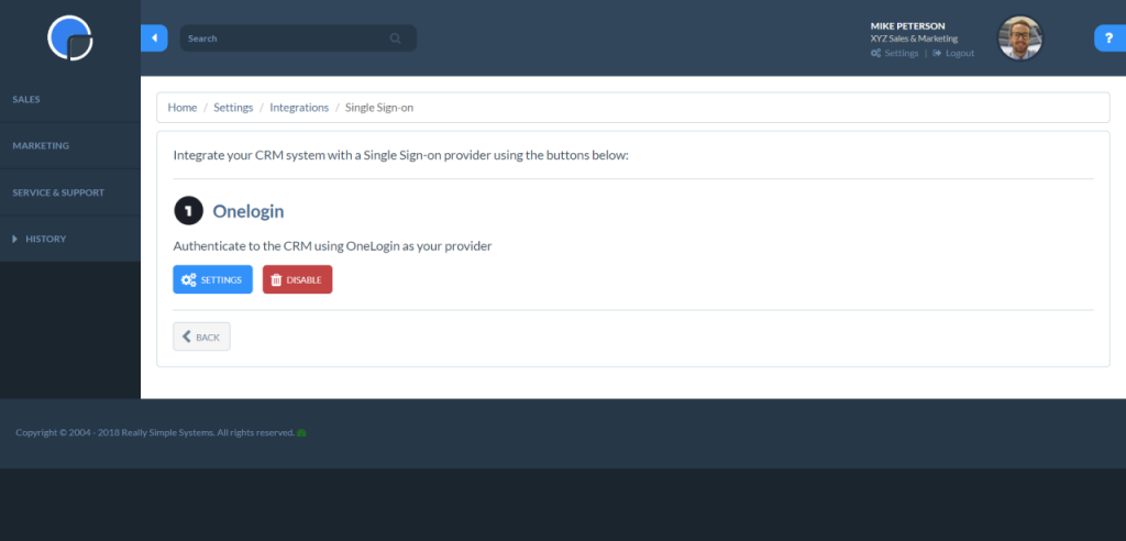 OneLogin Integration | SpotlerCRM Single Sign-on
