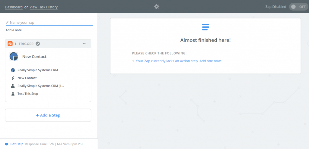 Zapier Integration with Really Simple Systems CRM