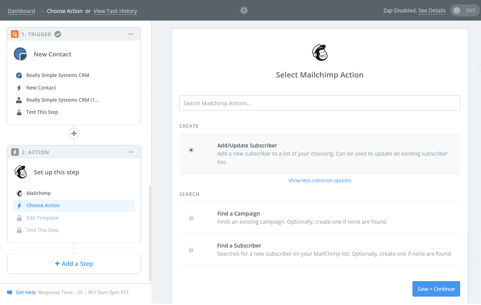 Zapier Integration with Really Simple Systems CRM