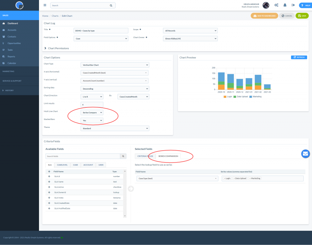 Creating Report Widgets | SpotlerCRM Support