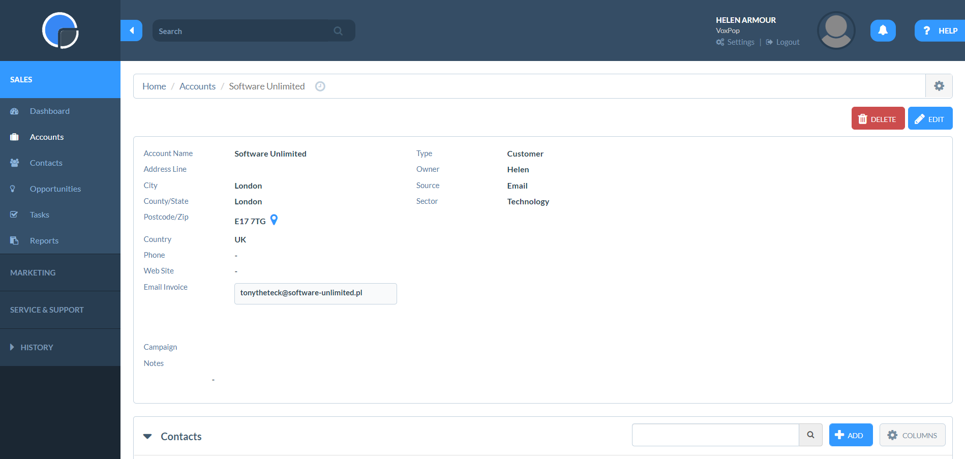 QuickBooks Integration with Really Simple Systems CRM