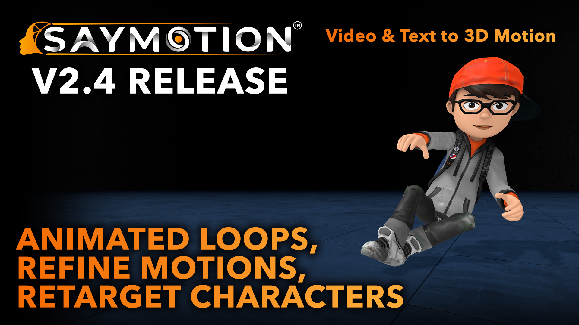 SayMotion V2.4 | Loop Animations, Refine Motions, Rerun to Optimize Settings and Retarget Characters
