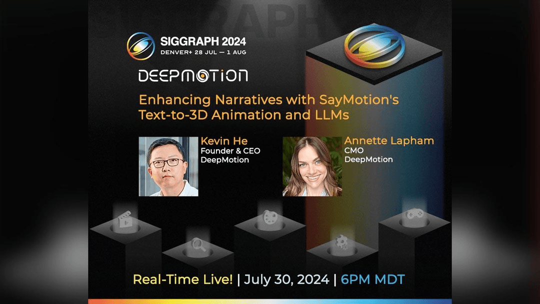 DeepMotion | AI-Driven 3D Animation | Video & Text to 3D Motion