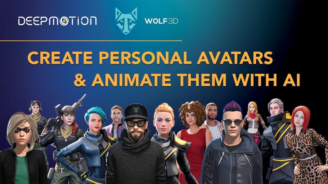 DeepMotion + Wolf3D: Create Personal Avatars & Animate Them With AI