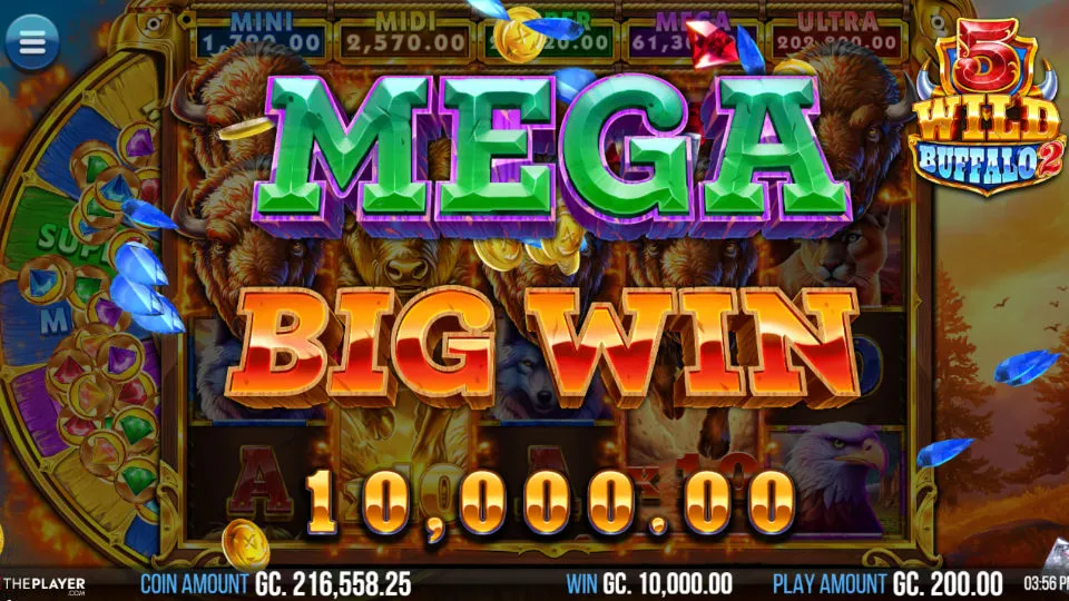 Play 5 Wild Buffalo 2 Slot | HelloMillions