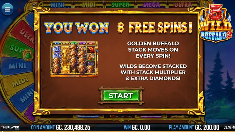 Play 5 Wild Buffalo 2 Slot | HelloMillions