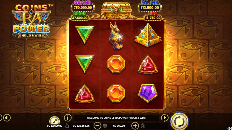 Play Coins of Ra Power - Hold & Win Slot | HelloMillions