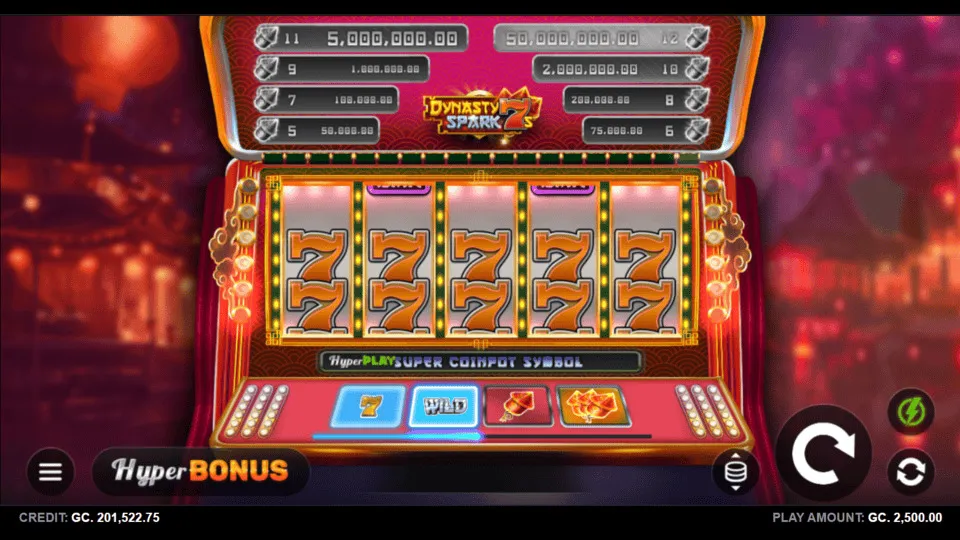 Play Dynasty Spark 7s Slot | HelloMillions
