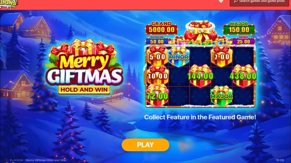 Play Merry Giftmas: Hold and Win Slot | HelloMillions