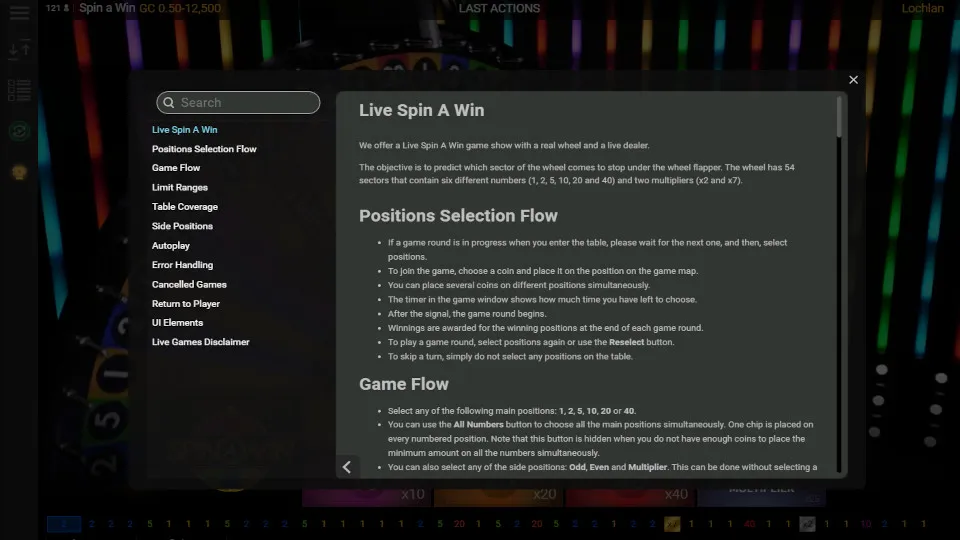 Play Spin A Win Live by Playtech | HelloMillions