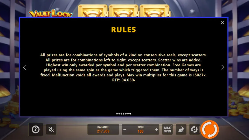 Play Vault Lock: Crack it Big! Slot | HelloMillions