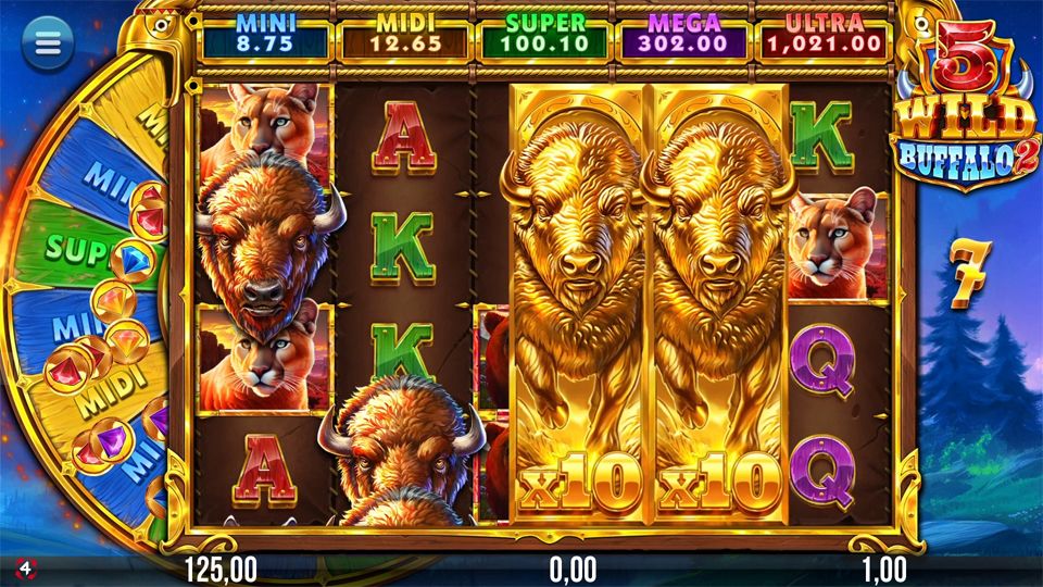 Play 5 Wild Buffalo 2 Slot Game | PlayFame.com