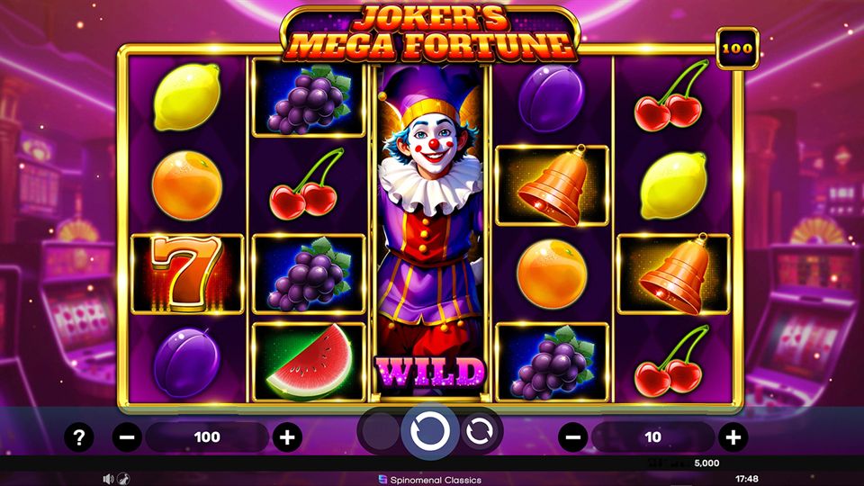 Play Joker's Mega Fortune Slot Game | PlayFame.com