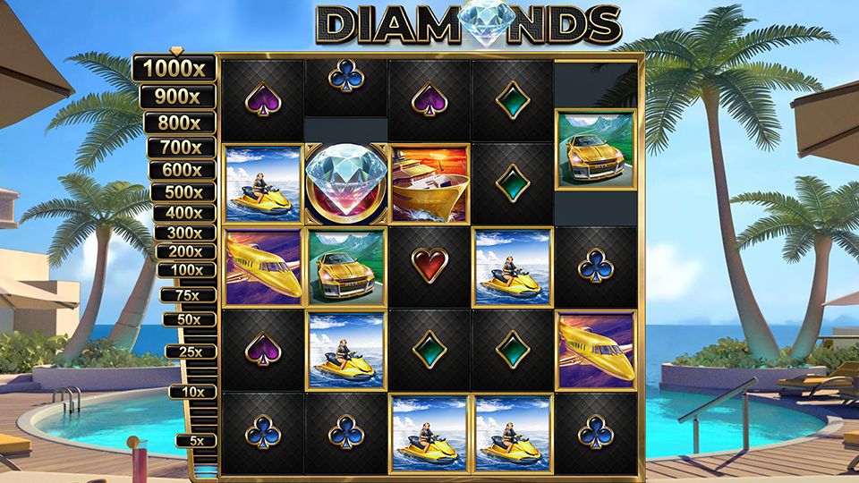 Play Diamonds Slot Game | PlayFame.com