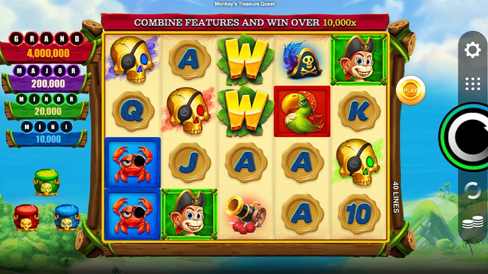 Play Monkey's Treasure Quest Slot Game | PlayFame.com