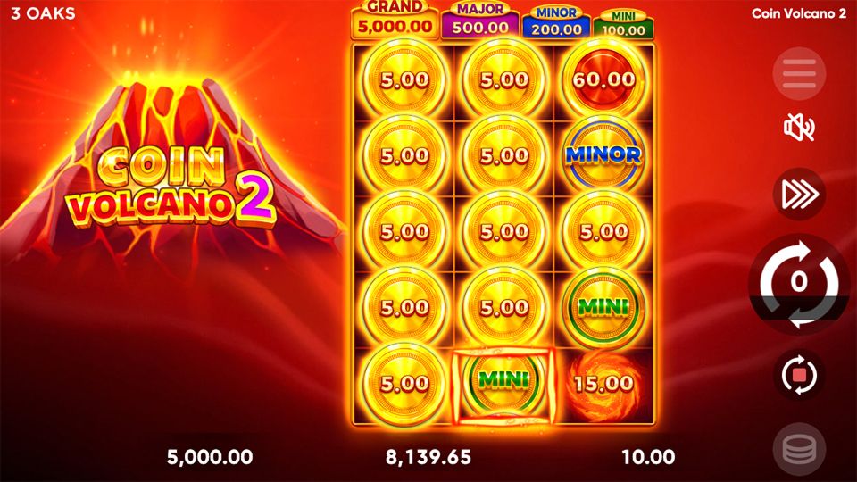 Play Coin Volcano 2 Slot Game | PlayFame.com