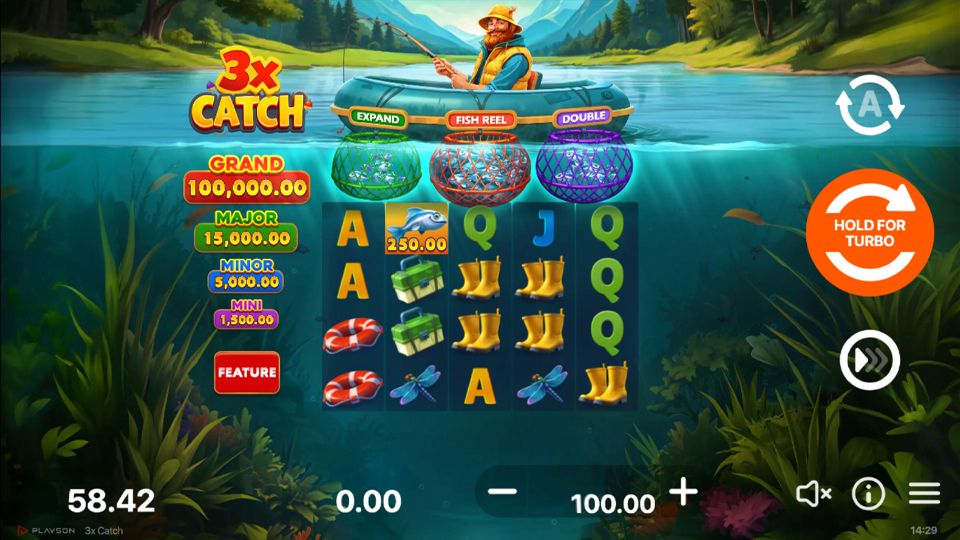 Play 3x Catch Fishing Slot by Playson | PlayFame