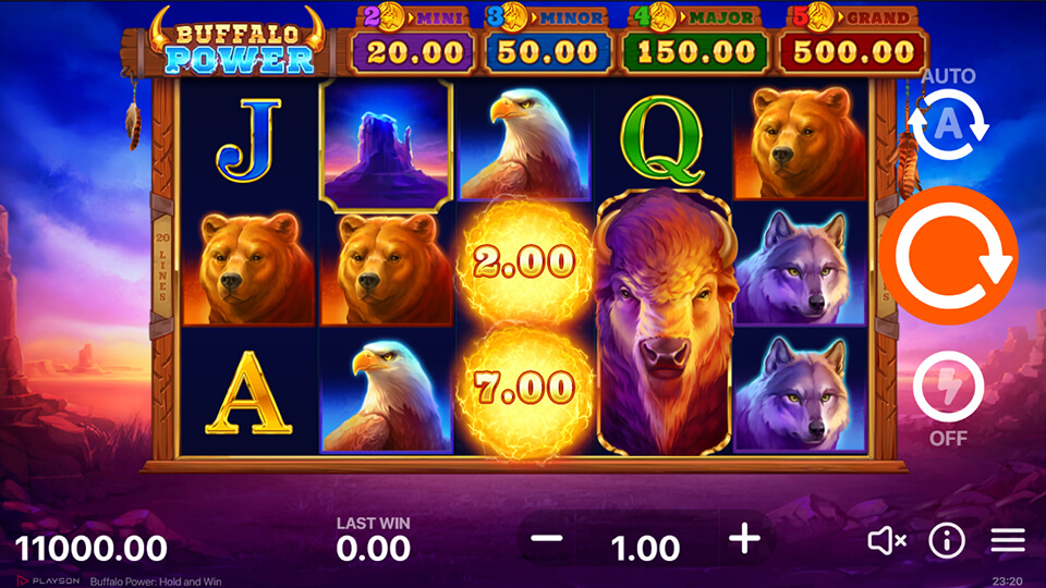 Play Buffalo Power Hold & Win Slot Game | PlayFame.com
