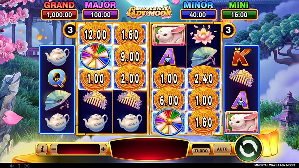 Play Immortal Ways Lady Moon Slot Game | PlayFame.com
