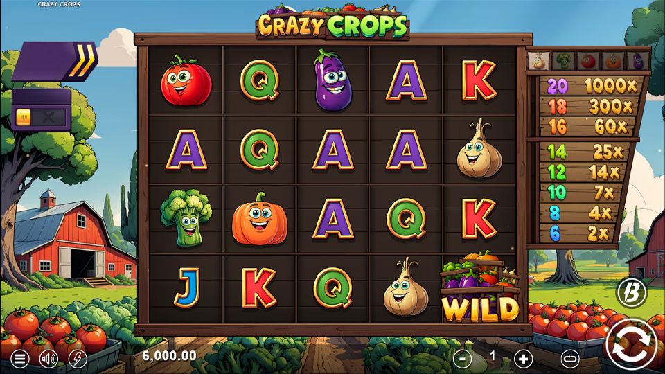 Play Crazy Crops Slot Game | PlayFame.com