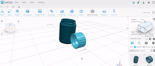 Discover SelfCAD: Extrusion, Magic Blocks