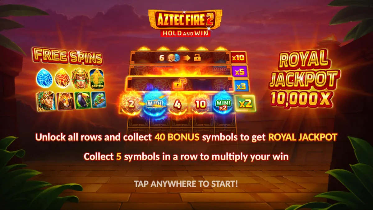 Aztec Fire 2 Slot: Play with Free Spins - SpinBlitz
