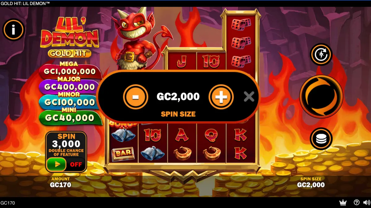 Gold Hit: Lil' Demon Slot: Play with Free Spins | SpinBlitz