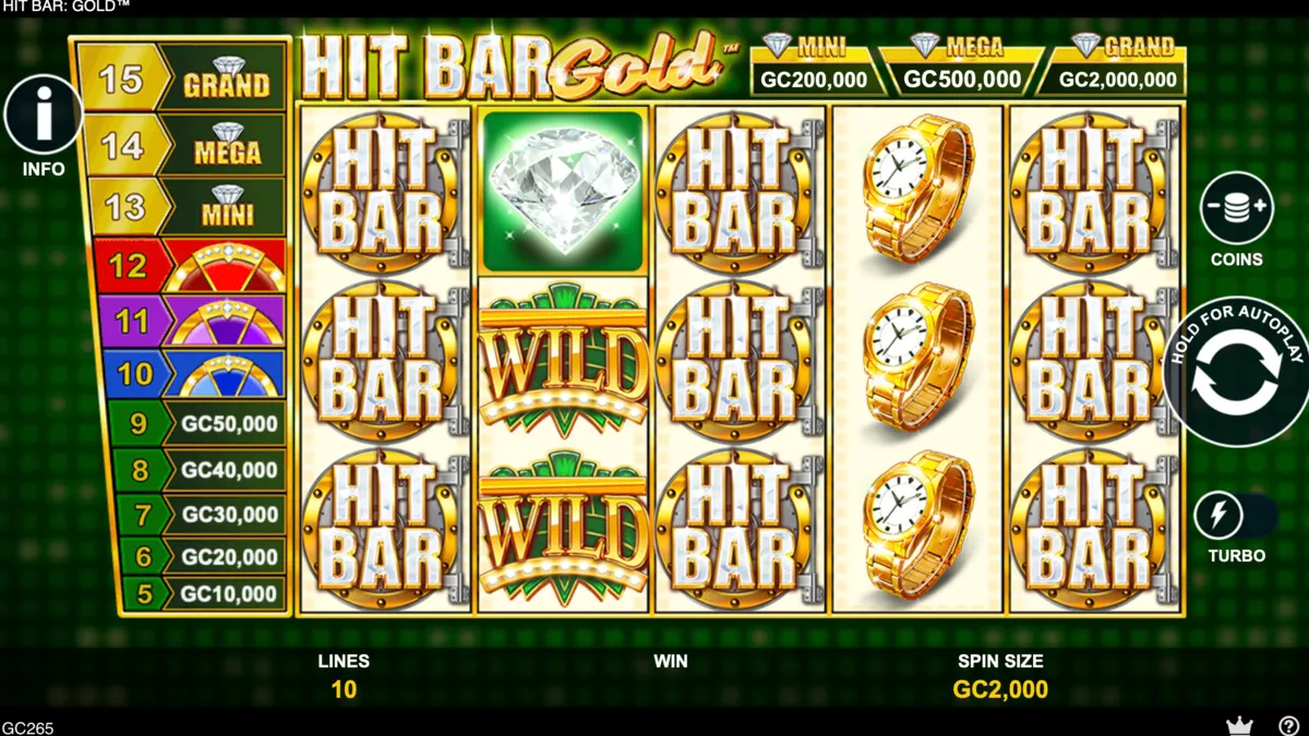 Hit Bar: Gold Slot: Play with Free Spins - SpinBlitz