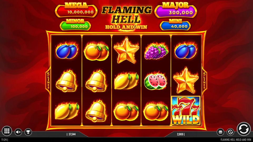 Free Flaming Hell Hold & Win Slot Online by Onextwo | SpinBlitz
