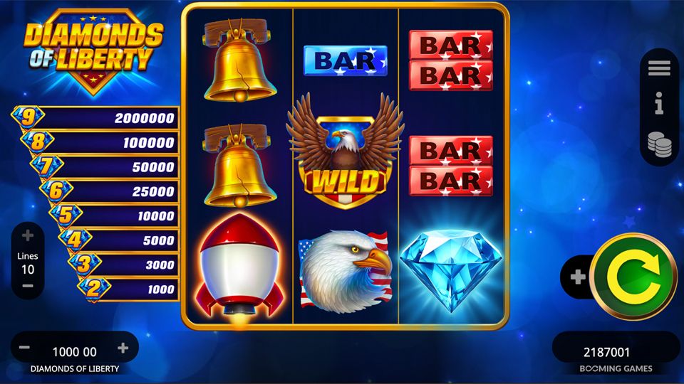 Free Diamonds of Liberty Slot Online by Booming Games | SpinBlitz