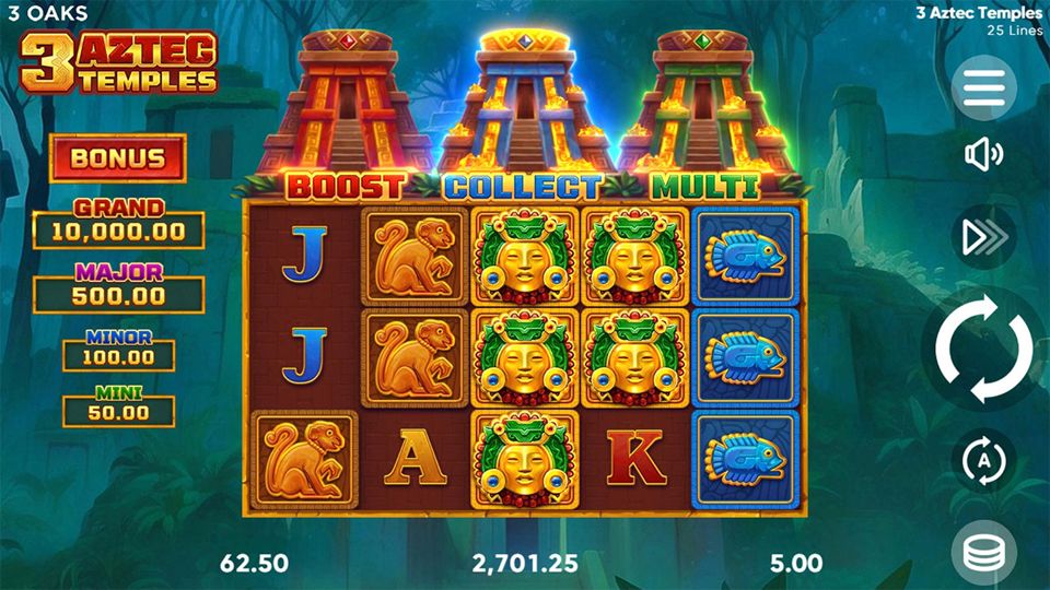 Free 3 Aztec Temples Hold and Win Slot Online by Oaksgaming | SpinBlitz
