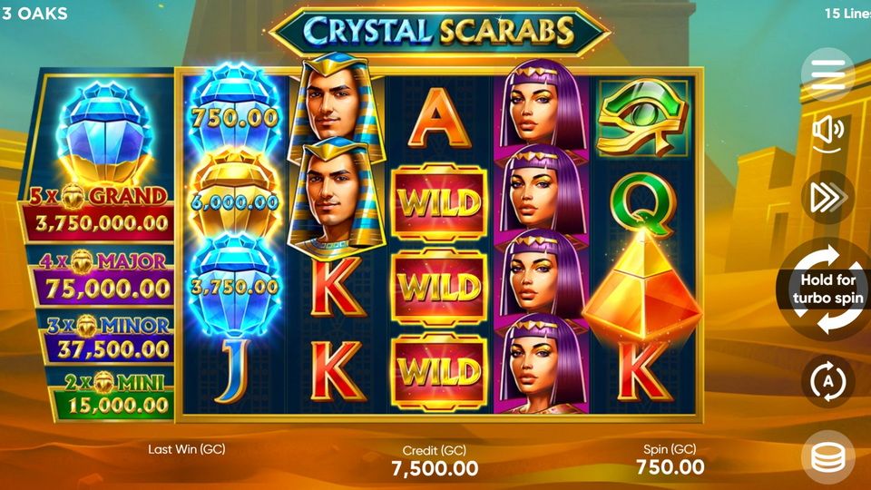 Free Crystal Scarabs Slot Online by Oaksgaming | SpinBlitz