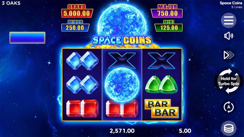 Free Space Coins Hold and Win 3x3 Slot Online by Oaksgaming | SpinBlitz