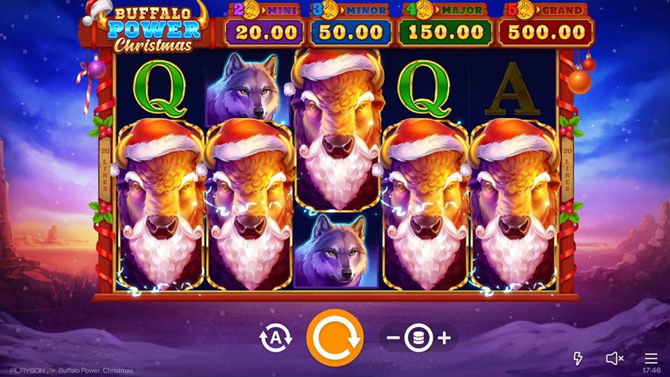 Free Buffalo Power Christmas Slot Online by Playson | SpinBlitz