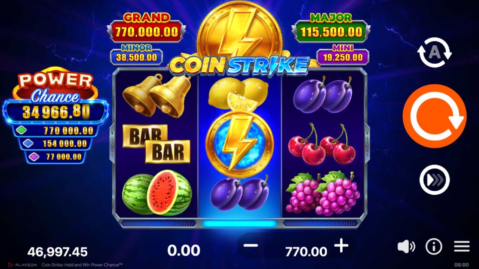 Free Power Chance Coin Strike Hold and Win 3x3 Slot Online by Playson ...