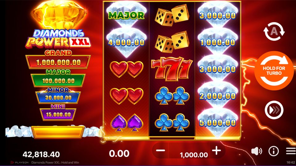 Free Diamonds Power XXL: Hold and Win Slot Online by Playson | SpinBlitz